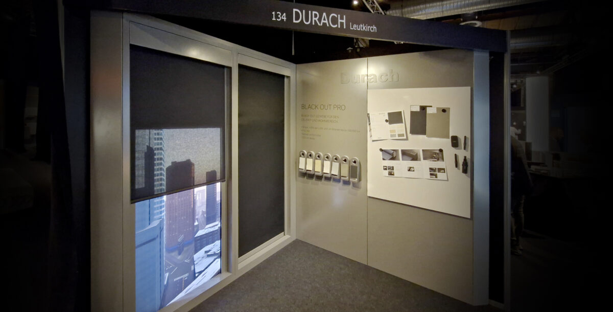 BAU 2025 - Durach - Sonnenschutz, Blendschutz, Raumakustik